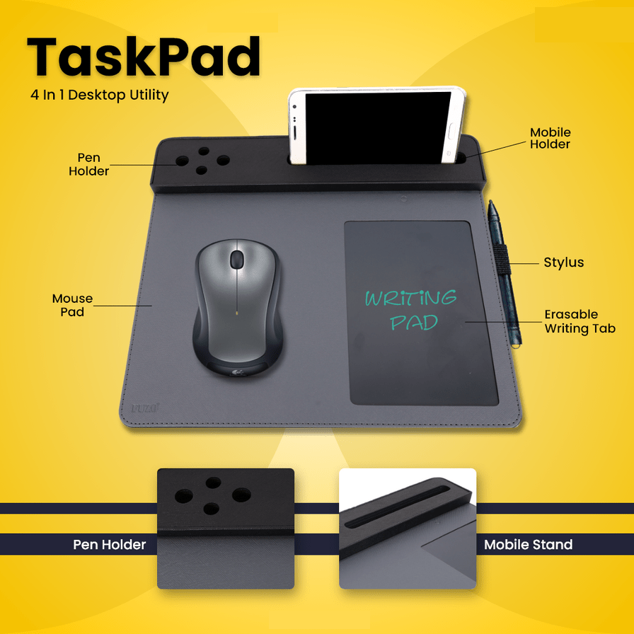 TaskPad-4 IN 1 DESKTOP UTILITY - Ideas Villa